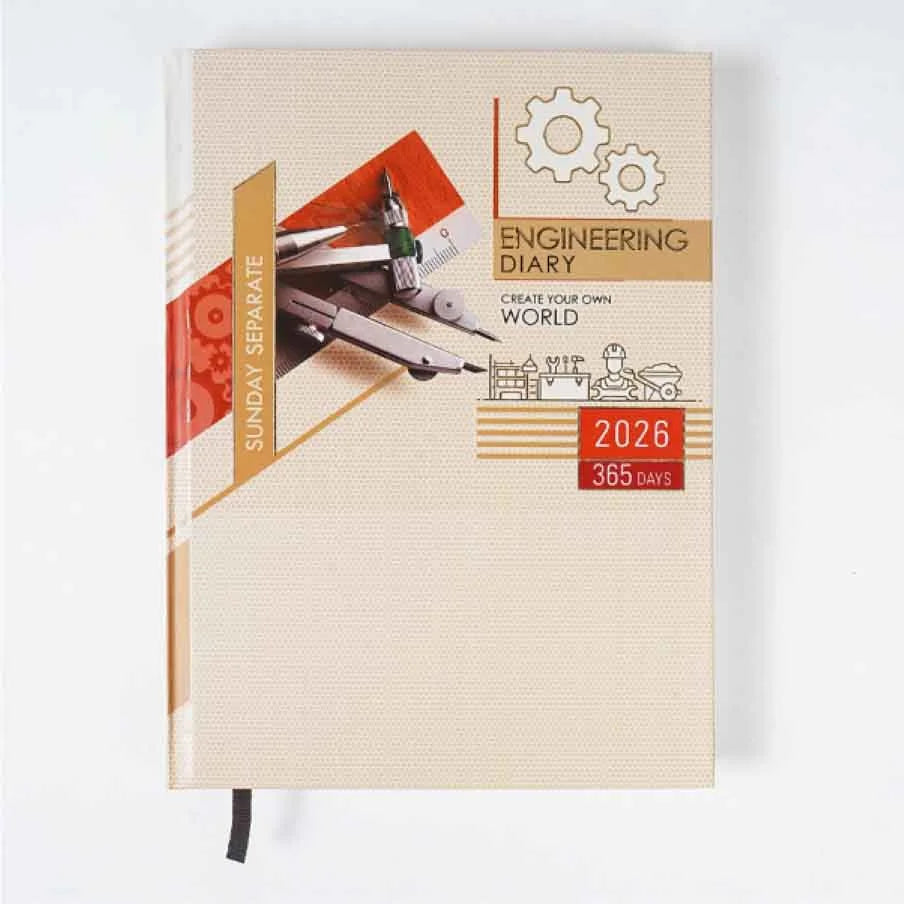 Engineering Diary 2026 V-389 Sunday Full Page – Majestic Book House